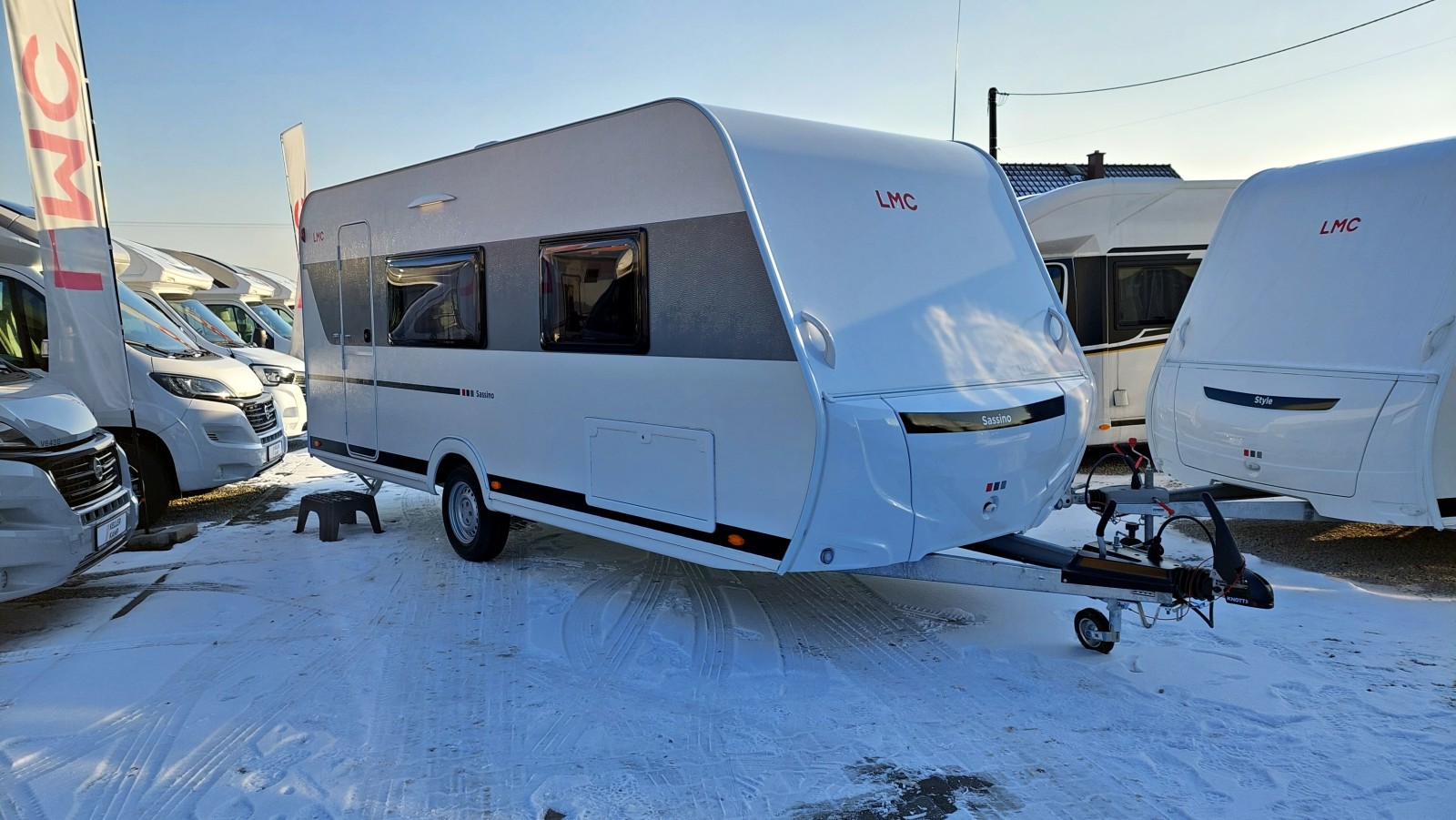 Sprzedaż przyczepy kempingowej Gliwice • LMC Sassino 450 D DMC 1200 kg